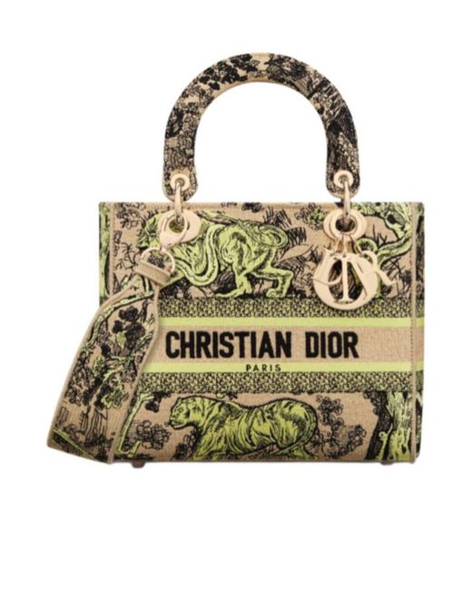 Dior Medium Iviera Lady D-Lite Bag in Metallic | Lyst