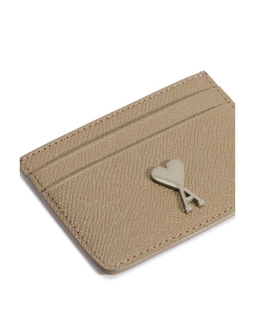 Ami Paris Logo Sign Leather Clip for Men | Lyst