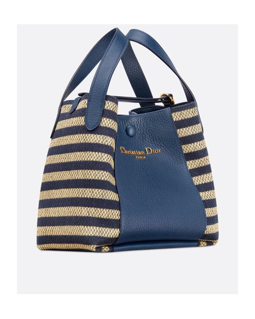 Dior Iviera Small Signature Bucket Bag in Blue | Lyst