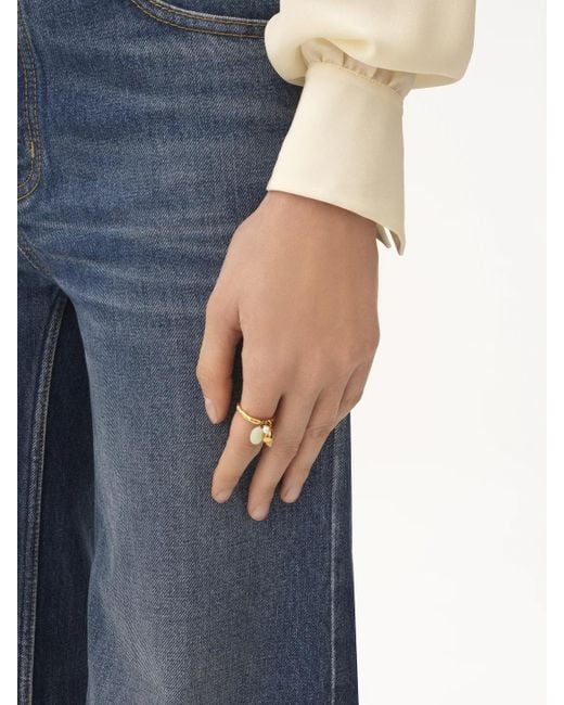 Chloé Shells Ring in Metallic | Lyst
