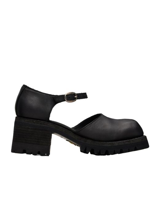 Guidi Soft Horse Mary Jane Loafers in Black | Lyst