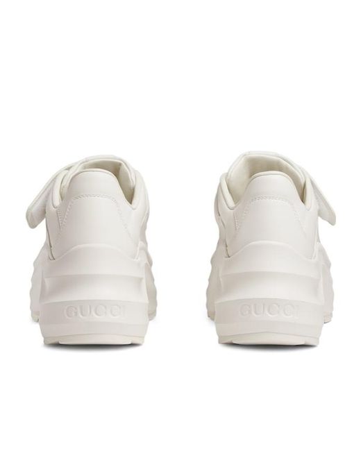 Gucci Wave Wedge Sneakers in White | Lyst