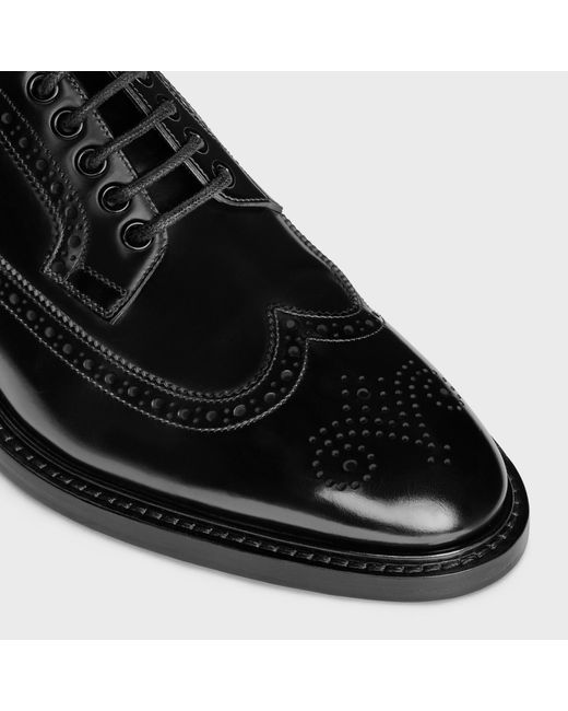 Celine Donavan Derby With Brogues in Black for Men | Lyst