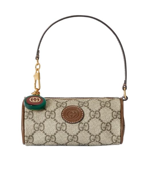 Gucci Logo Mini Handbag in Metallic | Lyst