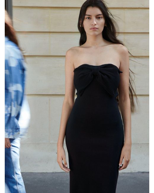 Chloé A Medium-Length Dress With Bare Shoulders in Black | Lyst