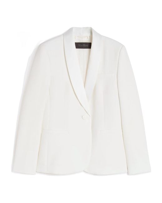 Max Mara Cady Blazer in White | Lyst