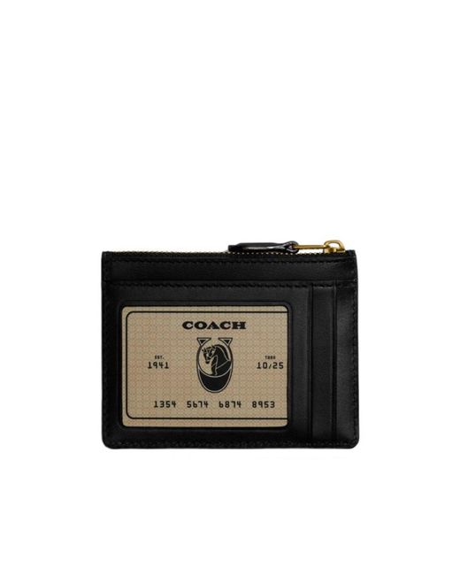 COACH Logo Rectangular Wallet in Black for Men | Lyst