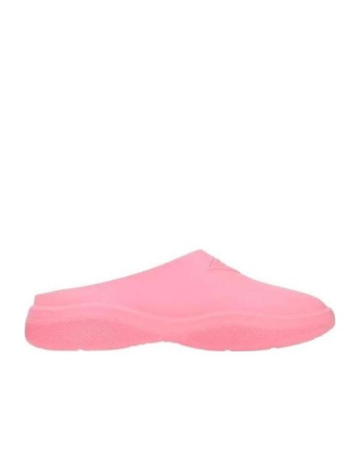 Prada Foam Rubber Mules in Pink | Lyst