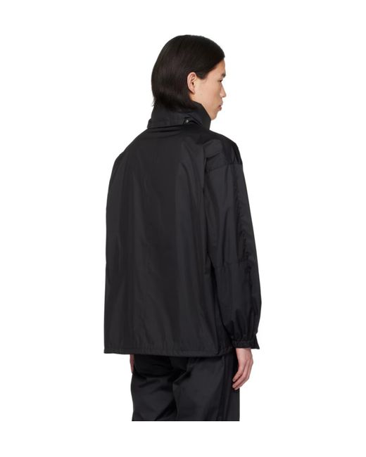 AURALEE Concealed-Hood Cargo Jacket in Black for Men | Lyst