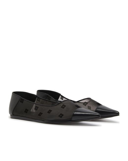 Givenchy Logo Ballet Flats in Brown | Lyst
