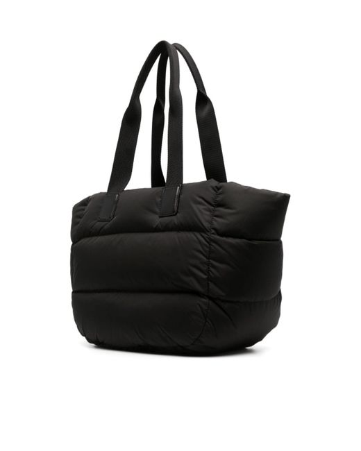 Moncler Logo Patch Puffer Tote Bag in Black | Lyst