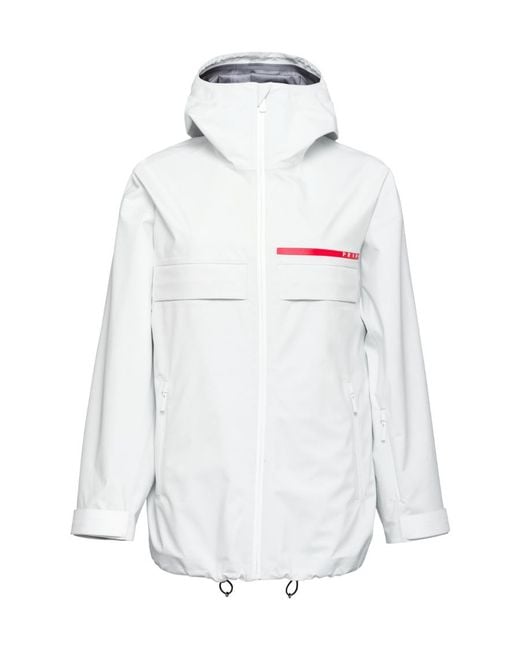 Prada Linea Rossa Gore-Tex Pro Jacket in White | Lyst