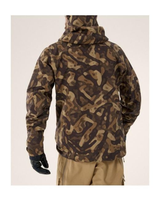Arc'teryx Sabre Gore-Tex Printed Jacket in Brown for Men | Lyst UK