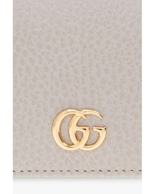 Gucci Portacarte Gg Marmont in White | Lyst UK
