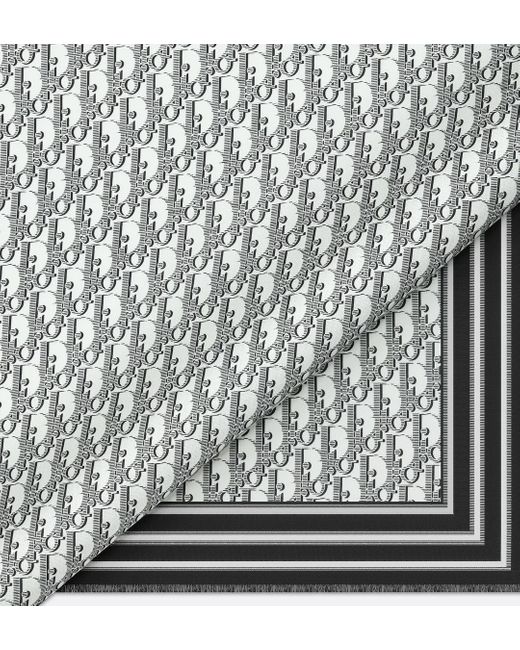 Dior Pattern Shawl in Gray for Men | Lyst