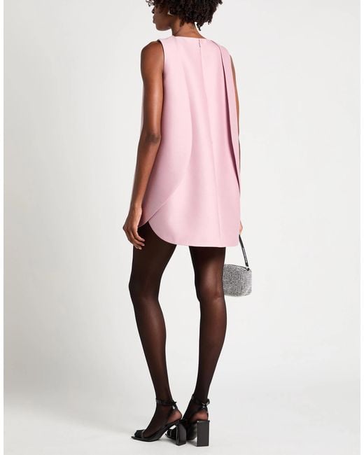 Balenciaga Sleeveless Solid Wool Dress In Pink Lyst Uk