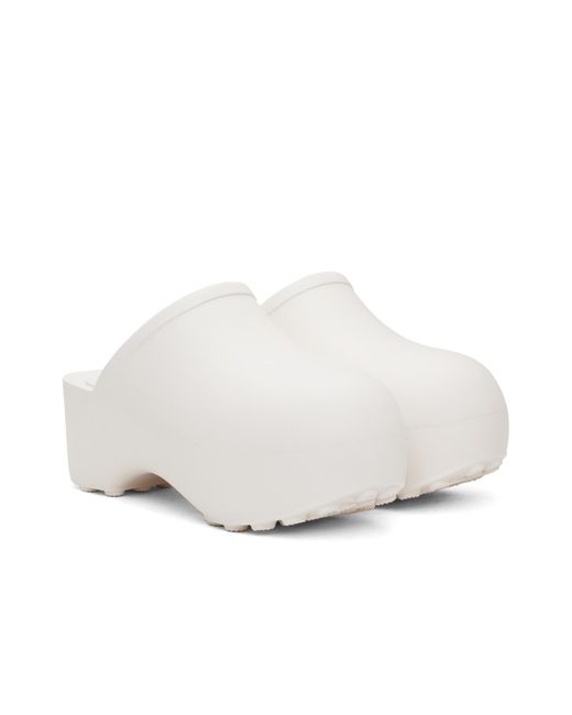 PRAYING Platform Mules in White for Men | Lyst