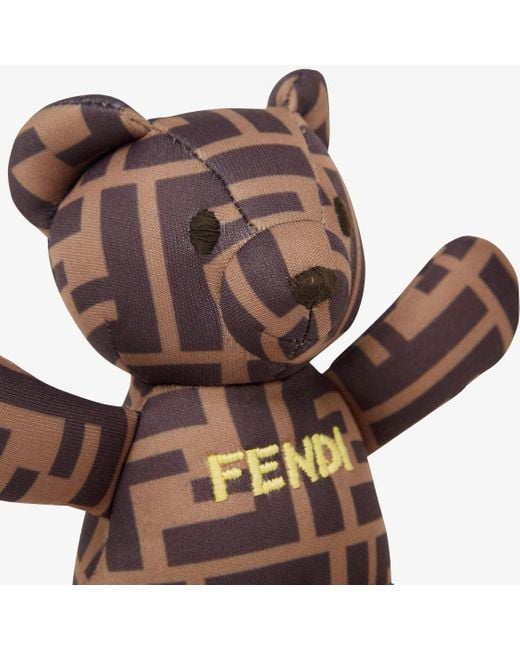 Fendi Teddy Bear Brooch in Brown | Lyst