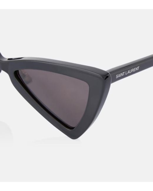 Saint Laurent Sl 207 Jerry Cat-Eye Sunglasses in White | Lyst UK