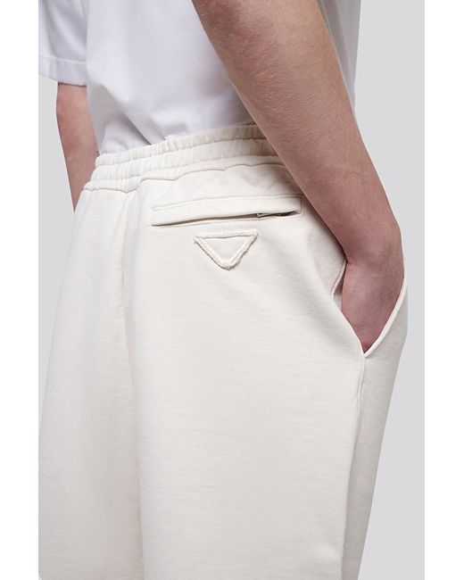 Prada Logo Stretch Waist Sweatpants in Gray for Men | Lyst