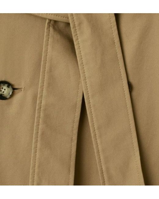 Burberry Gabardine-Weave Trench Coat in Natural for Men | Lyst