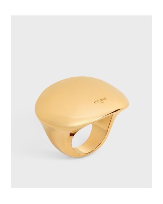 Celine Spherical Ring in Metallic | Lyst