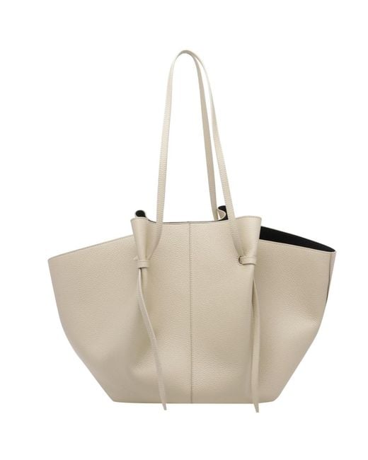 Yuzefi Double-Handled Handbag in White | Lyst UK