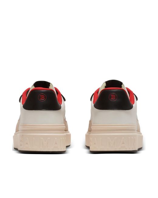 Balmain B-Court Flip Snakeskin-Effect Leather And Suede Trainers for ...