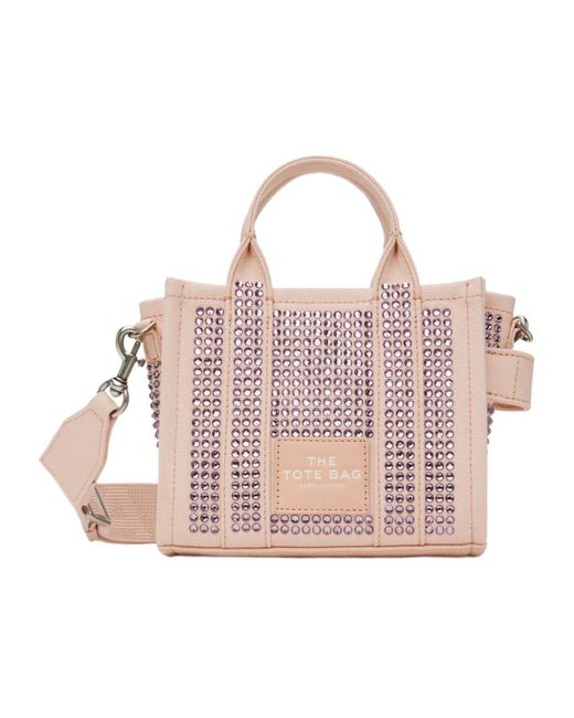 Marc Jacobs Crystal Decorated Tote Bag in Pink | Lyst