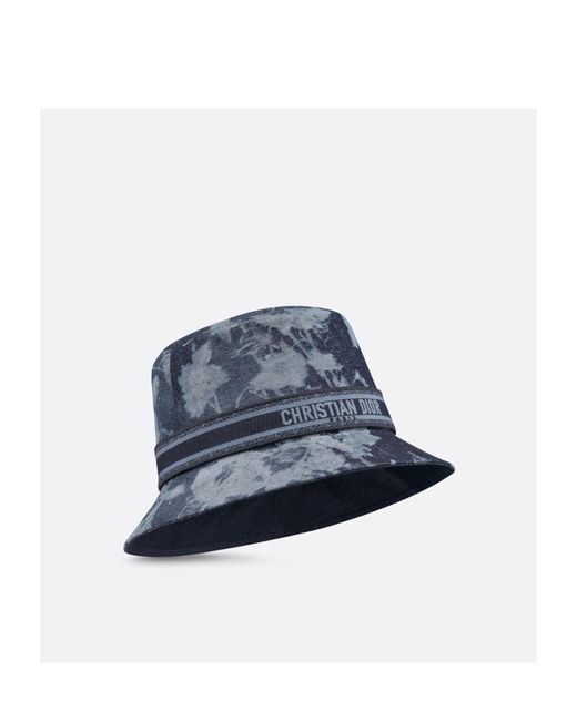Dior D-Bobby Narrow-Rimmed Fisherman's Hat in Blue | Lyst