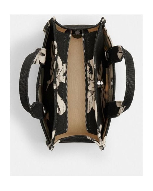 COACH Bow-Printed Cross-Body Bag in Black | Lyst