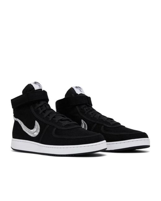 Stussy Stüssy X Nike High-Top Casual Sneakers in Black for Men | Lyst