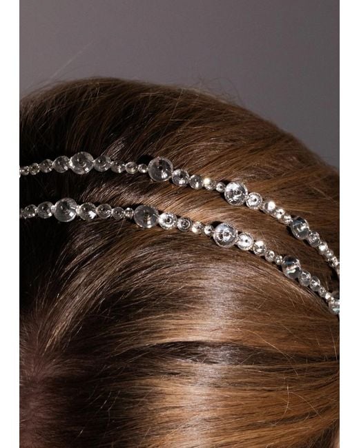Jennifer Behr Loretta Headband in White | Lyst UK