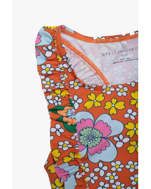 Stella McCartney Floral Pattern One-Piece Swimsuit | Lyst