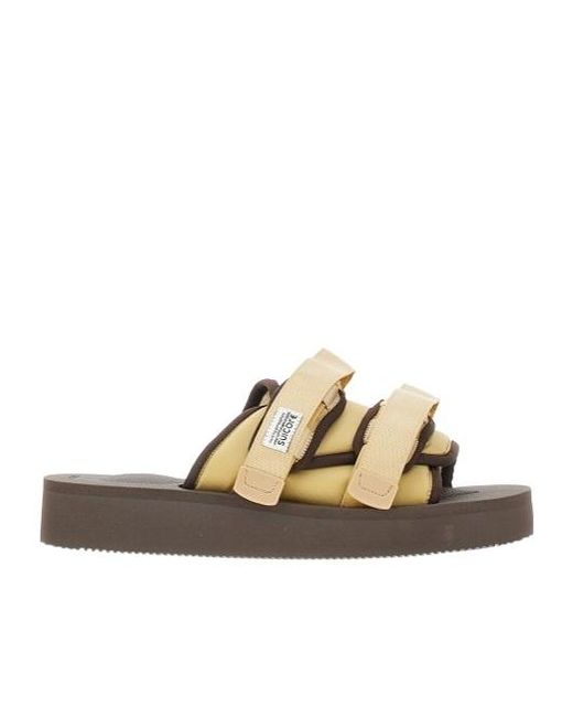Suicoke Moto-Cab Platform Slides in Brown for Men | Lyst
