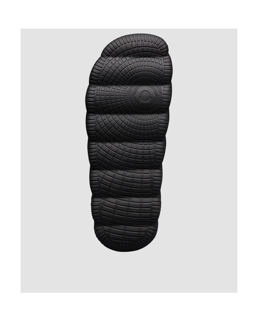 Moncler Quilted Slippers in Black for Men | Lyst