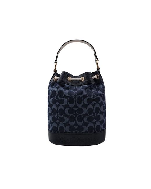 COACH Small Handbag in Blue | Lyst