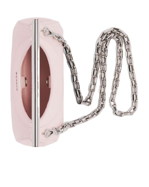 McQueen Mini T-Bar Tote Bag in Pink | Lyst