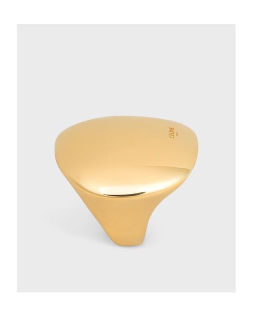 Celine Spherical Ring in Metallic | Lyst