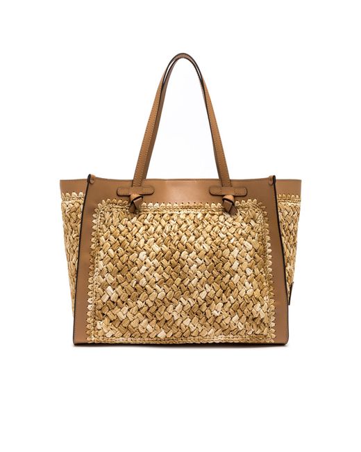 Gianni Chiarini Firenze Shopping Bag in Natural | Lyst
