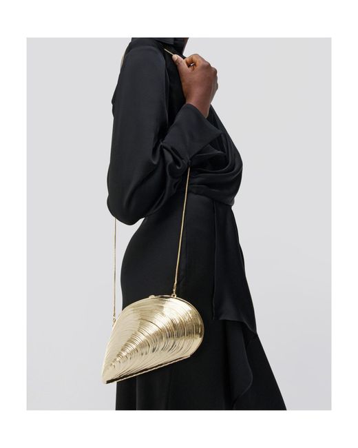 Jonathan Simkhai Bridget Metal Shell Shoulder Bag in Metallic | Lyst
