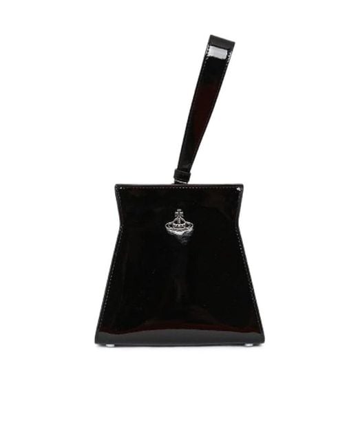 Vivienne Westwood Logo Handbag in Black | Lyst