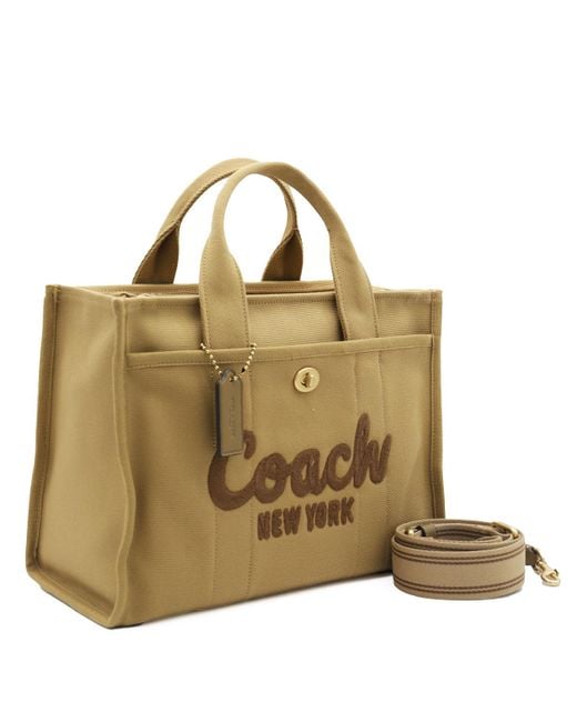 COACH Double Handle Shoulder Bag in Metallic | Lyst
