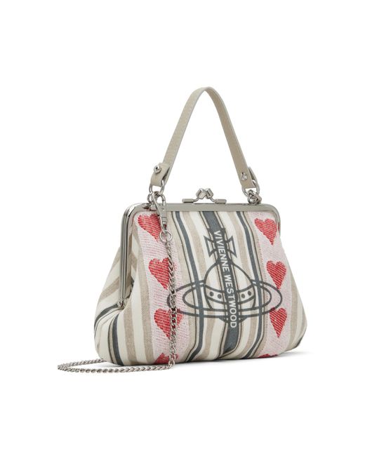 Vivienne Westwood Granny Shoulder Bag in White | Lyst