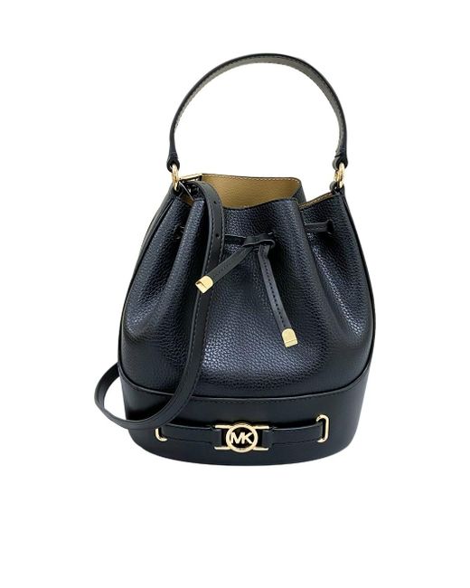 Michael Kors Reed Medium Bucket Bag in Black | Lyst