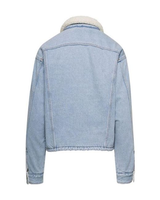 Levi's Logo Collage Denim Jacket in Blue for Men | Lyst