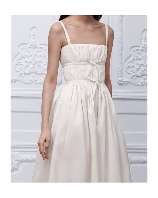 Dior Iviera Mid-Length Flared Dress in Grey | Lyst UK