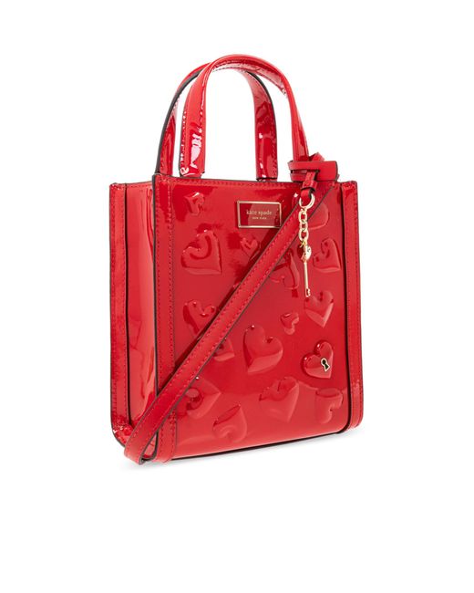 Kate Spade Logo Shoulder Bag in Red | Lyst