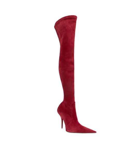 Balenciaga Avenue Boots in Red | Lyst