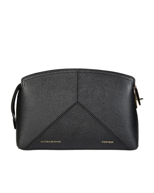 Victoria Beckham Logo Cross-Body Bag in Black | Lyst